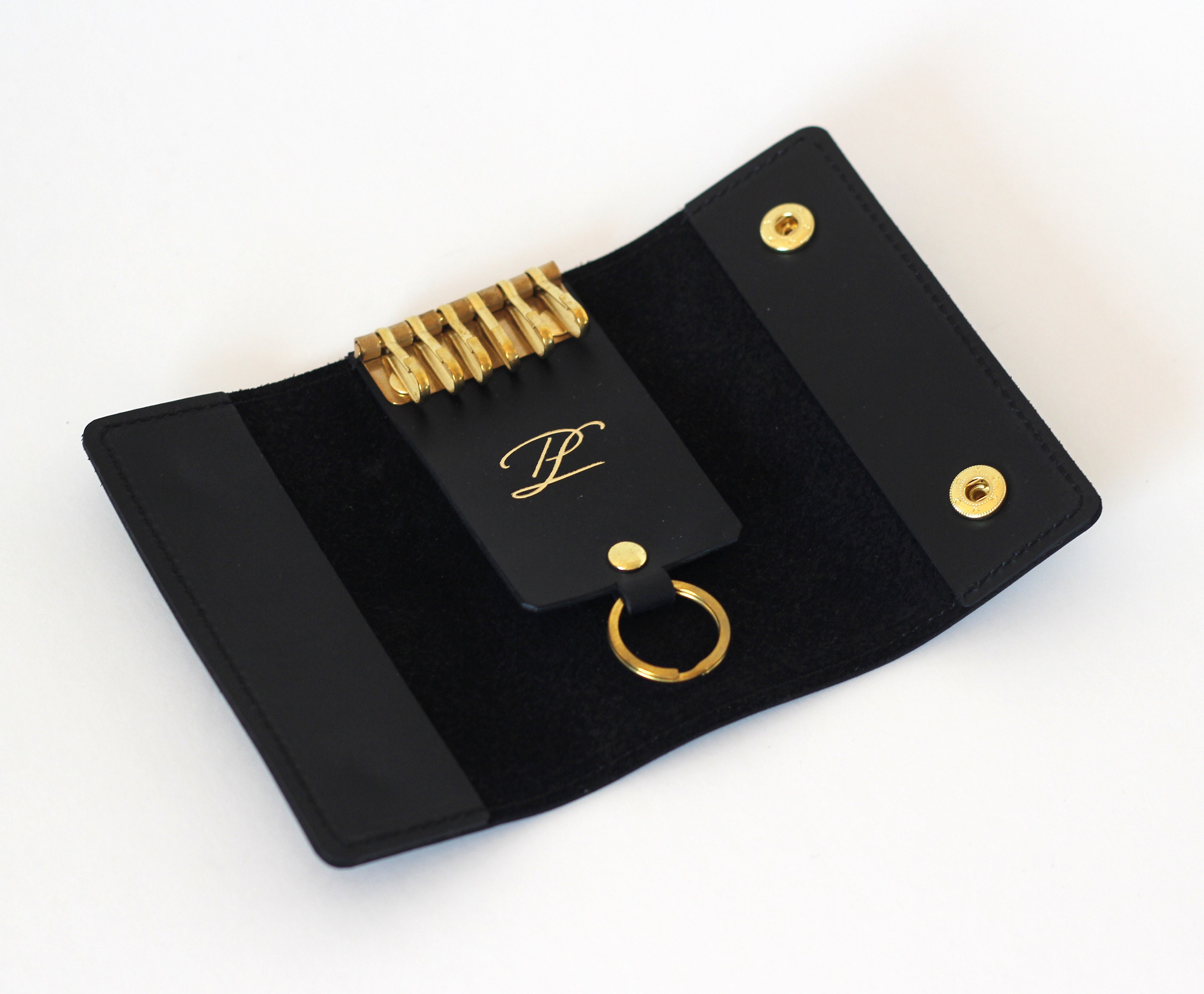 Leather Key Holder Personalized keychain Leather Key Case | Etsy