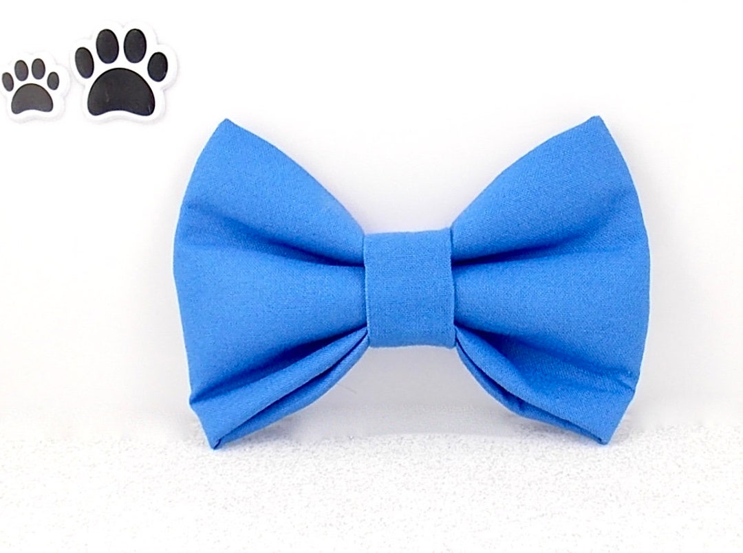 Pacific Blue Dog or Cat Bow Tie / Blue Bow for Dogs / Stocking Stuffer ...