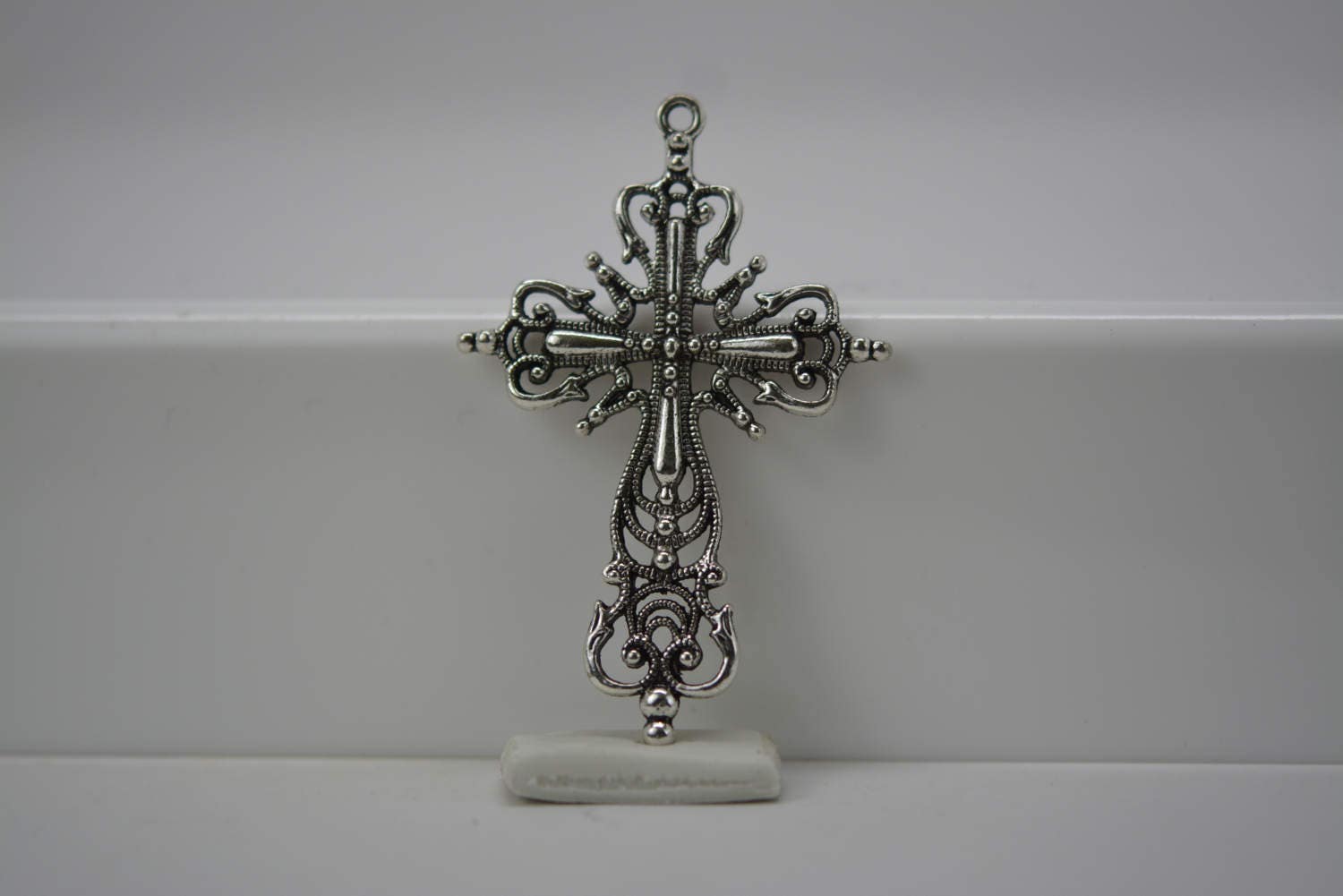 Cross Pendant Large Cross Pendant Silver Cross Pendant | Etsy