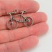 Bicycle Charm, Biking Charm, Cyclist Charm, Bike Racing Charm, Set of 4 ...