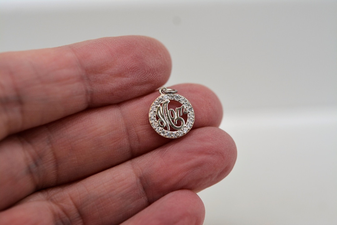 Mom Charm, Mother's Day Charm, Mom's Day Charm, Mom Rhinestone Charm - Etsy