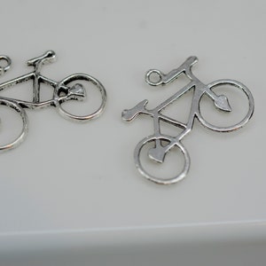 Bicycle Charm, Biking Charm, Cyclist Charm, Bike Racing Charm, Set of 4 ...