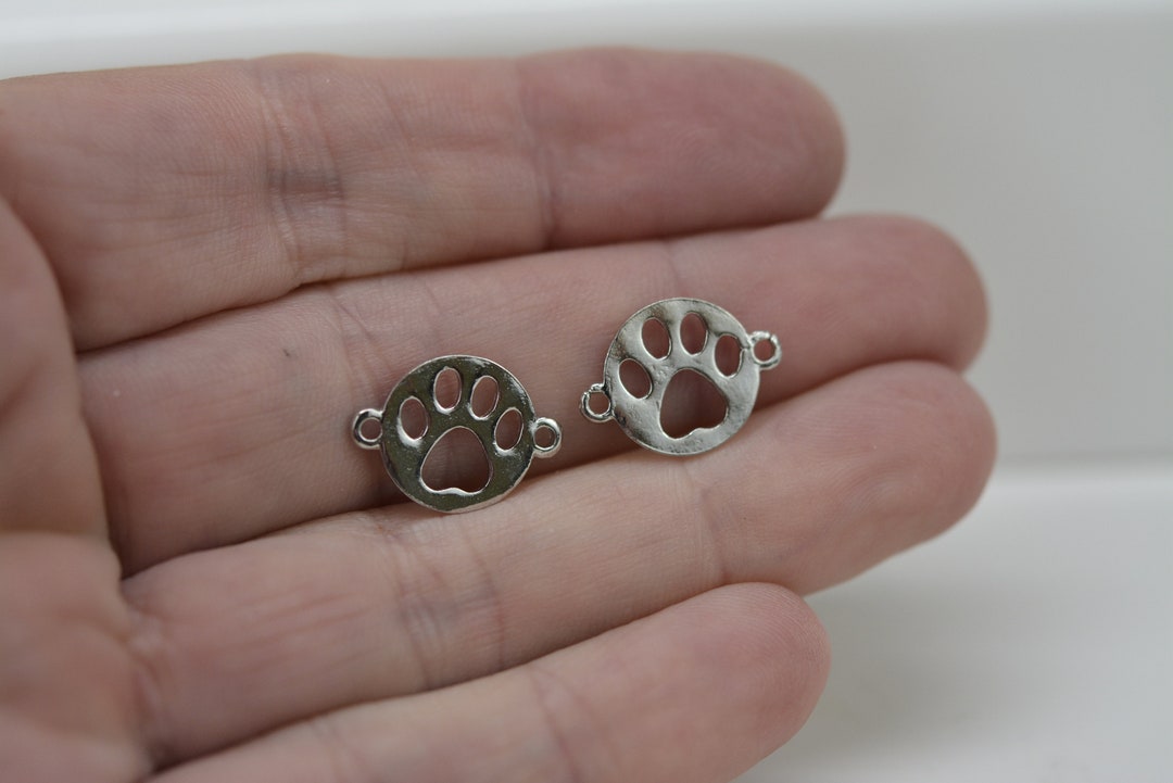Dog Paw Connector, Pet Paw Connector, Animal Paw Connector, Connector ...