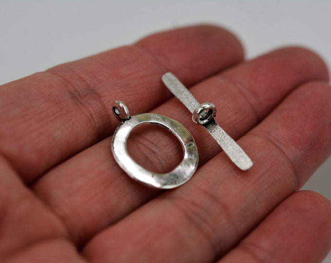 Toggle Clasp, Toggle Bar and Ring, Necklace Closure, Bracelet Closure ...