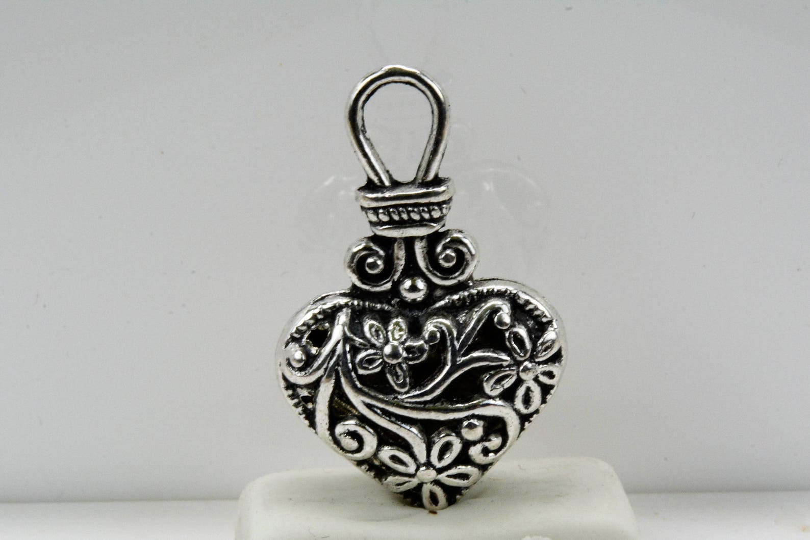 Puffy Heart Pendant Puffy Heart Charm Victorian Heart - Etsy