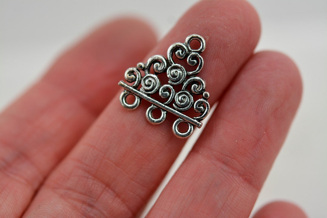 Chandelier Connector Earring Connector 3 Loop Connector - Etsy