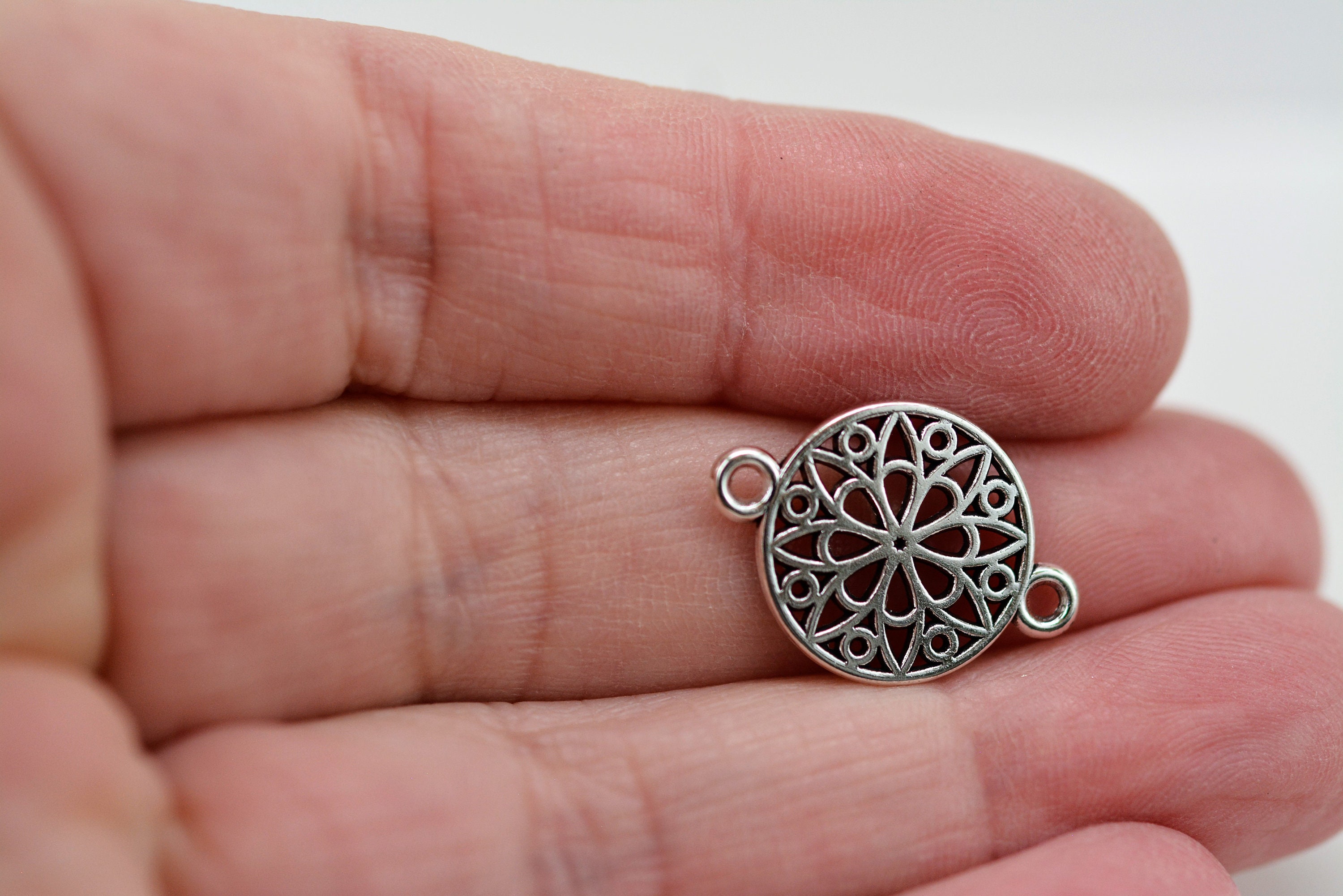 Connectors Bracelet Connectors Round Connector Necklace - Etsy