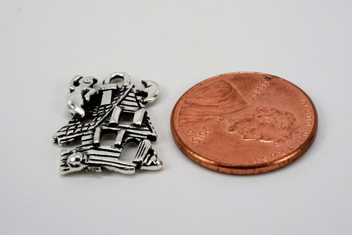 Haunted House Charm Spooky House Charm Halloween House - Etsy