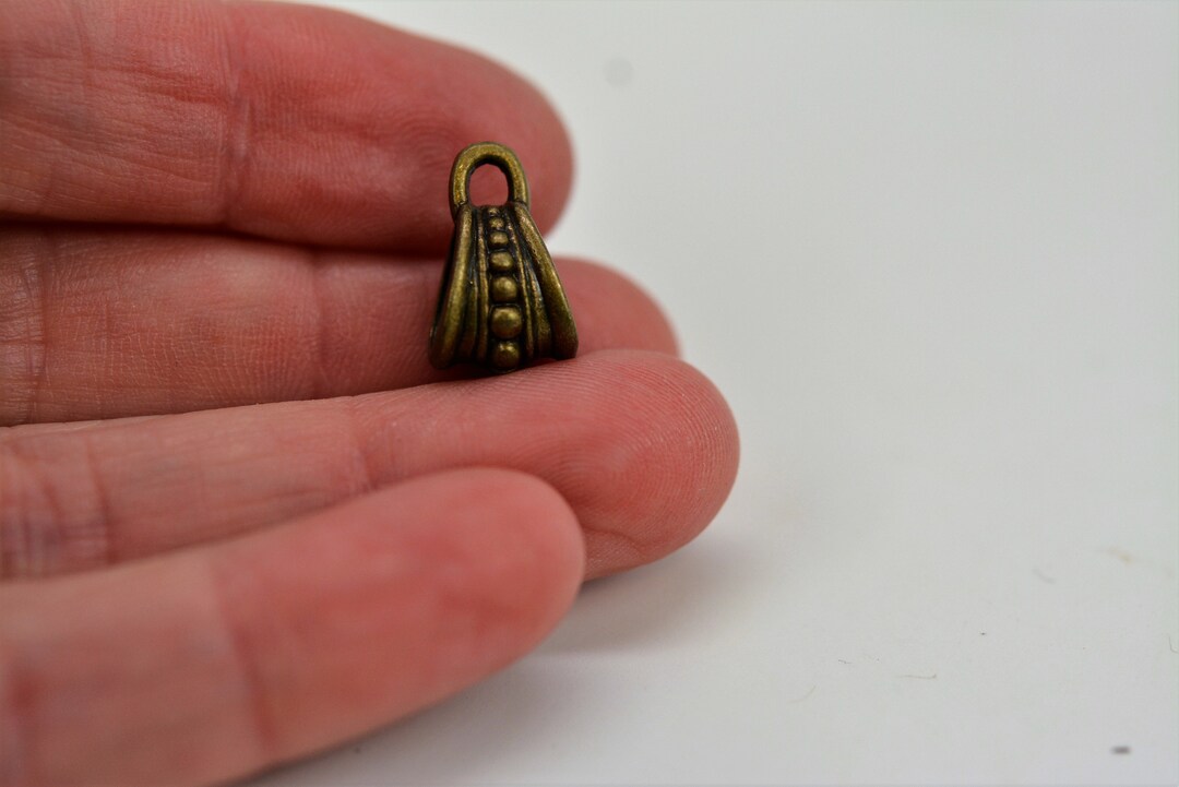Antique Bronze Bail Beads: European Style Jewelry (set of 5) - Etsy