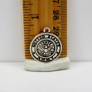US Military Charm, United States Army Charm, Armed Forces Charm, Silver ...