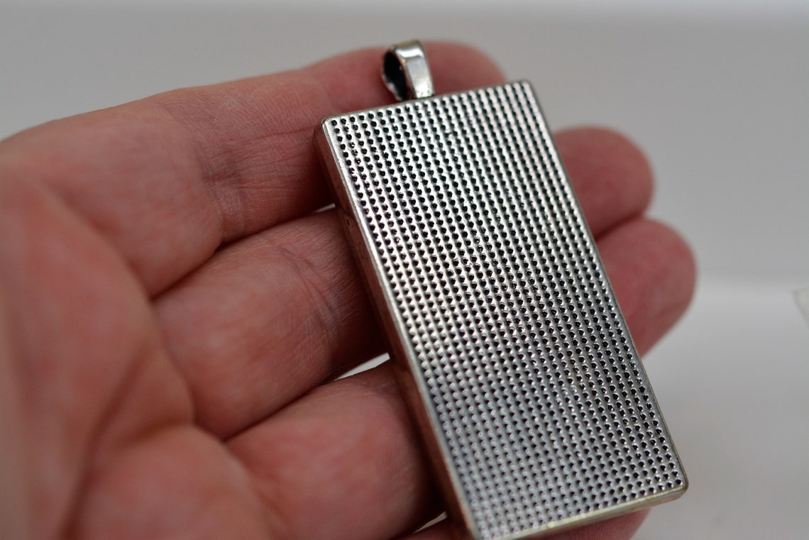 Rectangle Bezel Tray Pendant Trays Rectangle Tray for Resin | Etsy