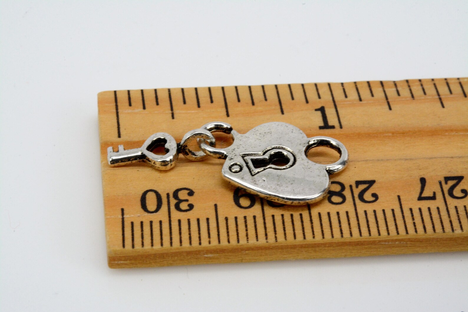 Heart and Key Charm Key to My Heart Charm Valentine Charm | Etsy