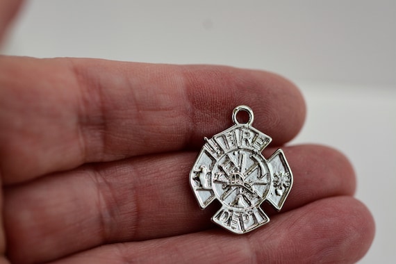 Fire Department Charm Fire House Charm Fireman Charm | Etsy