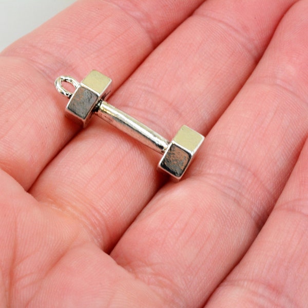 Dumbbell Charm - Etsy