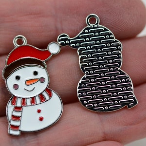 Snowman Charm, Snow Man Charm, Christmas Charm, Holiday Charm, Winter ...