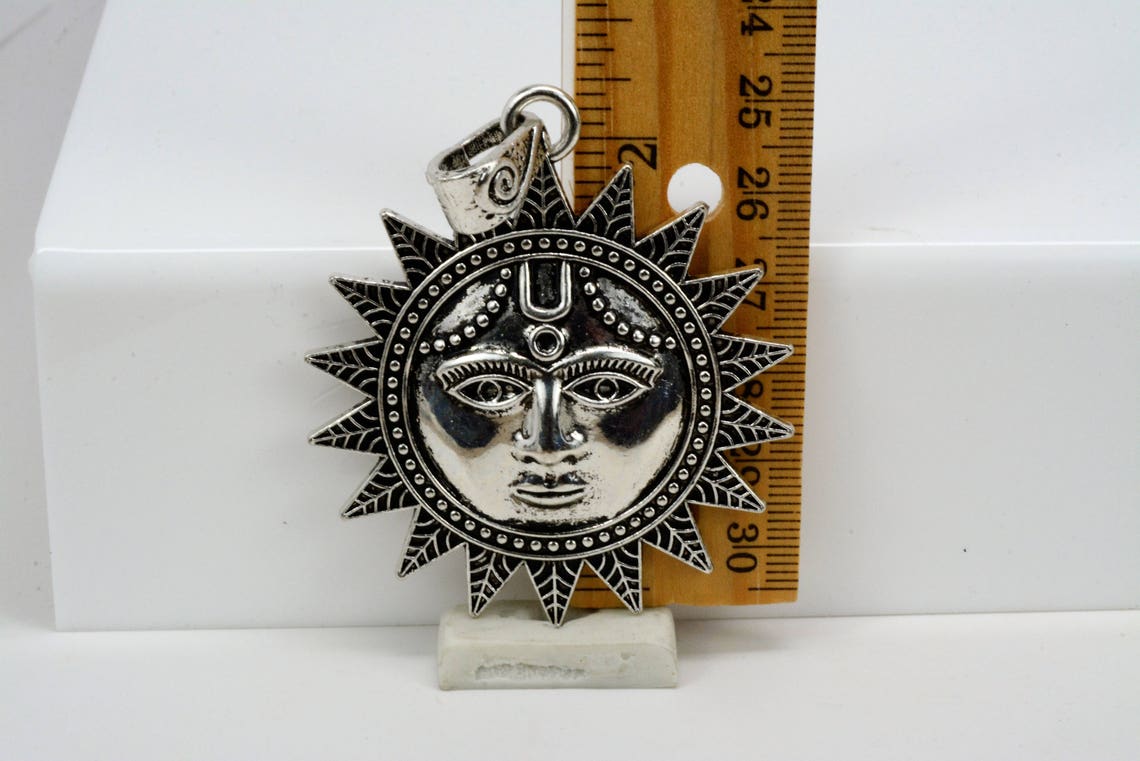 Sun Face Pendant Large Sun Pendant Radiating Sun Pendant - Etsy