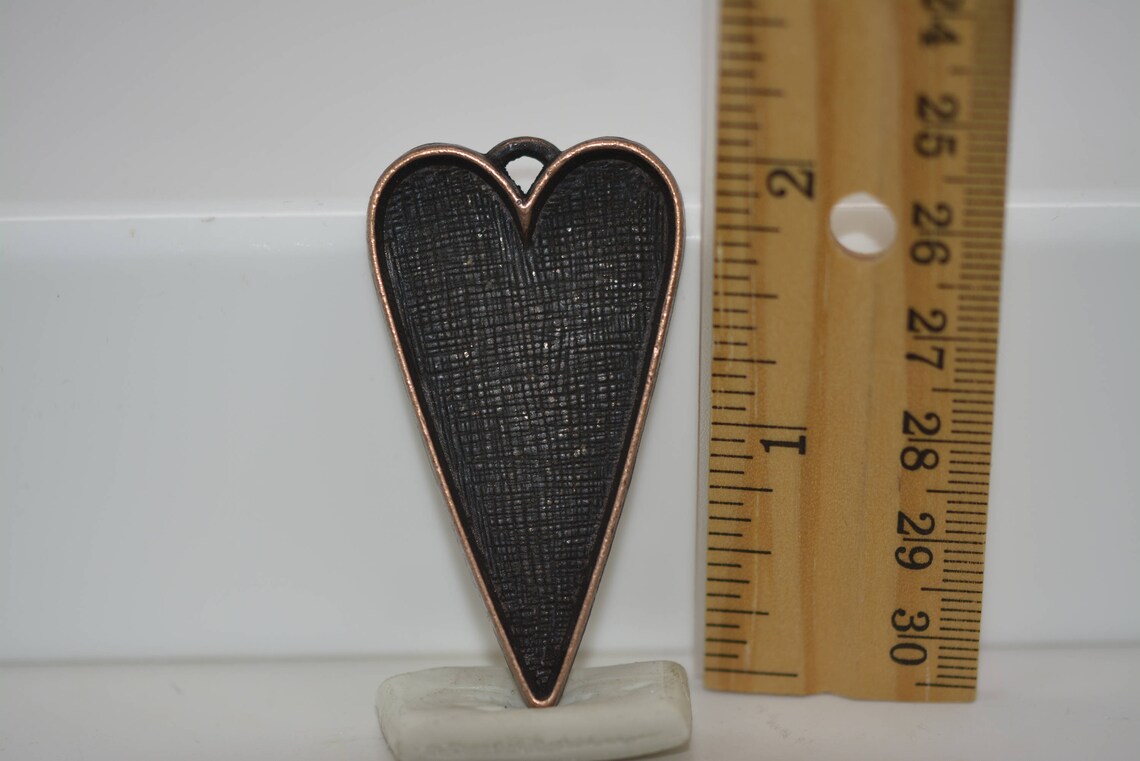Heart Tray Heart Bezel Large Heart Bezel Heart Pendant | Etsy