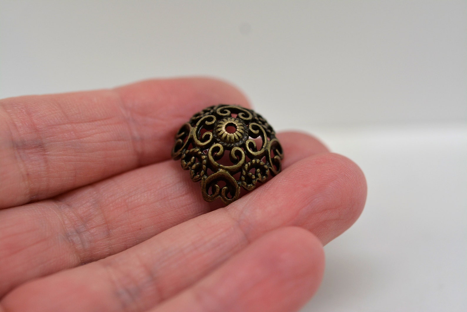 Bead Caps 18mm Bead Caps Bead Covers Bead End Caps Set of - Etsy