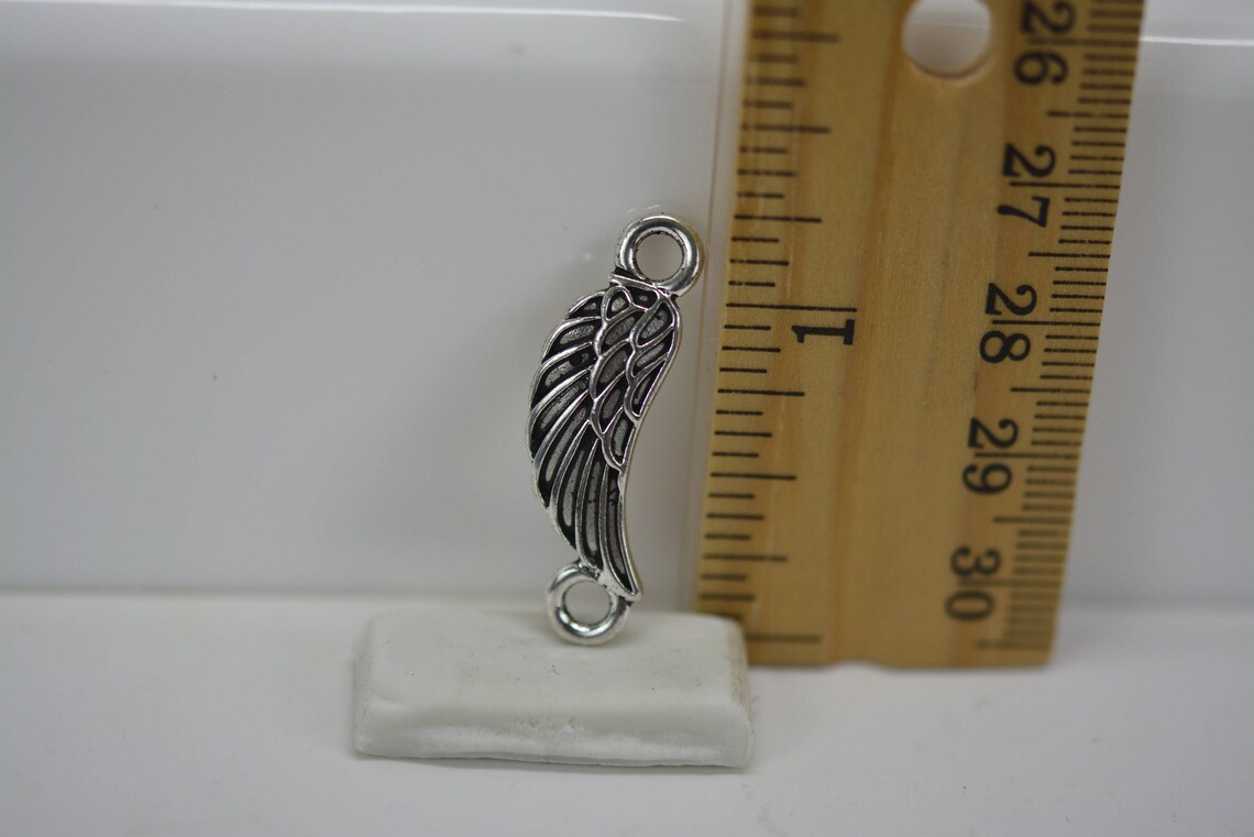 Angel Wing Connector Angel Wing With Two Loops Connecting - Etsy