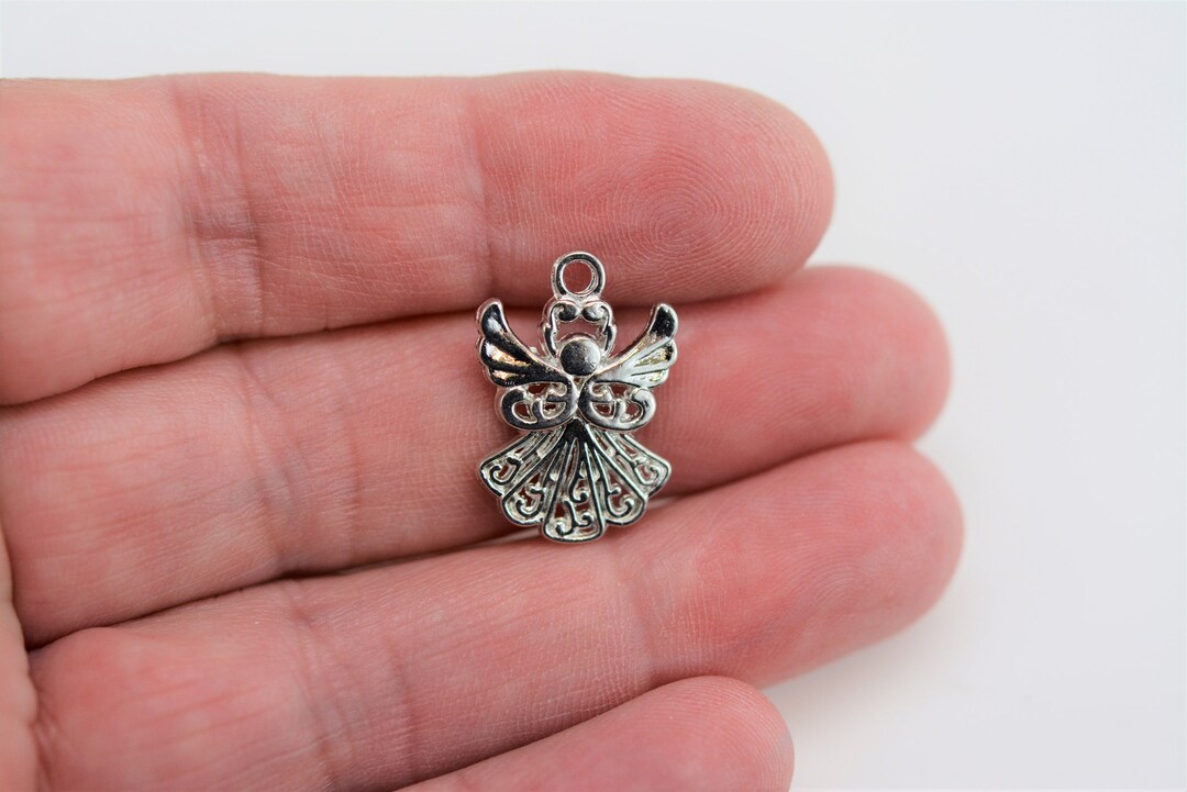 Angel Charm, Angel Bracelet Charm, Angelic Charm, Angel Findings, Set ...