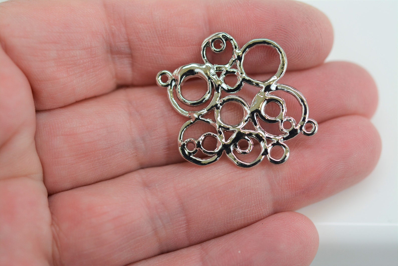 Multi Circle Connector Bubble Connector Filagree Circle | Etsy