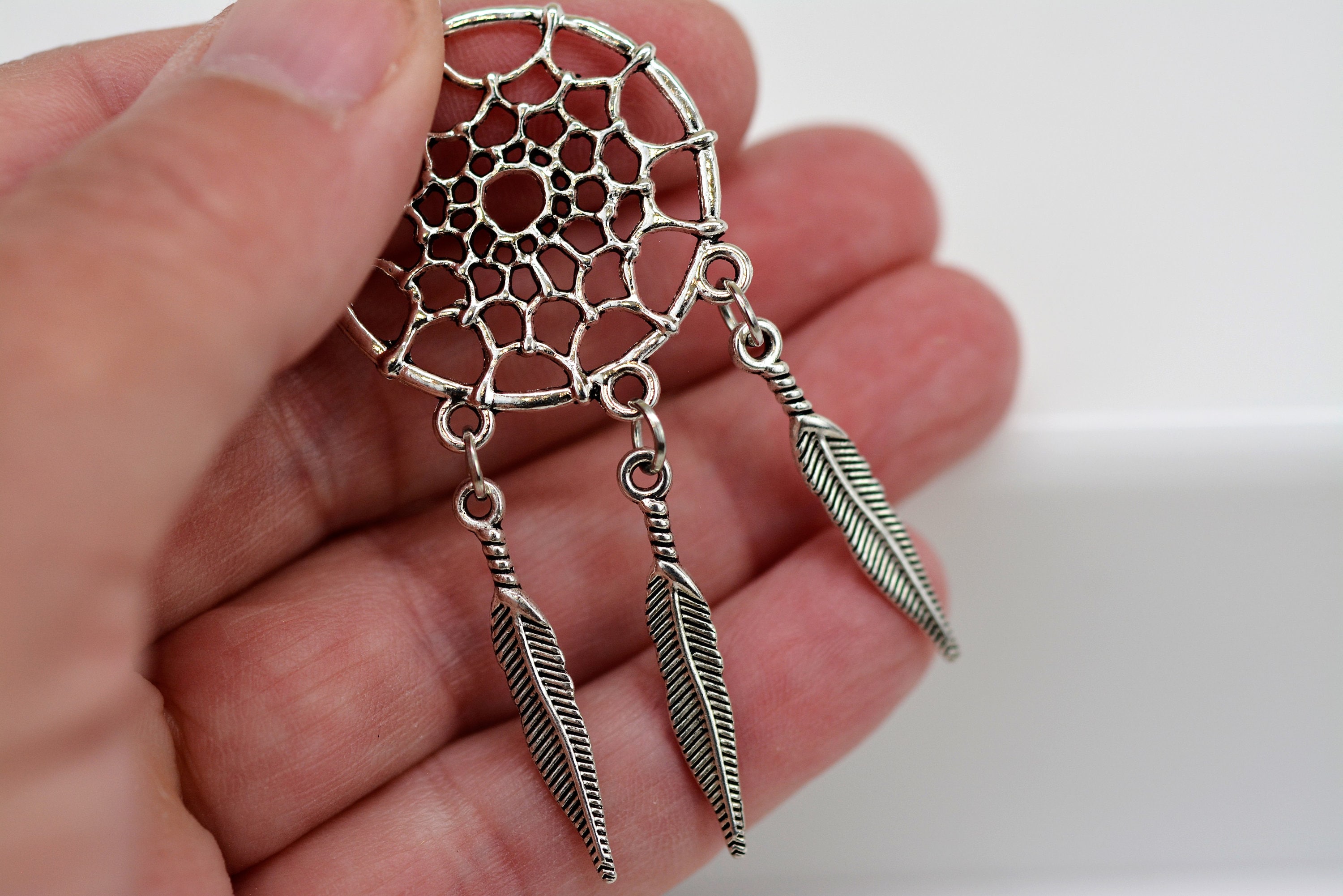 Dream Catcher Pendant Dream Catcher Charm Native American - Etsy