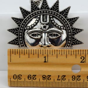 Sun Face Pendant, Large Sun Pendant, Radiating Sun Pendant, Big Sun ...