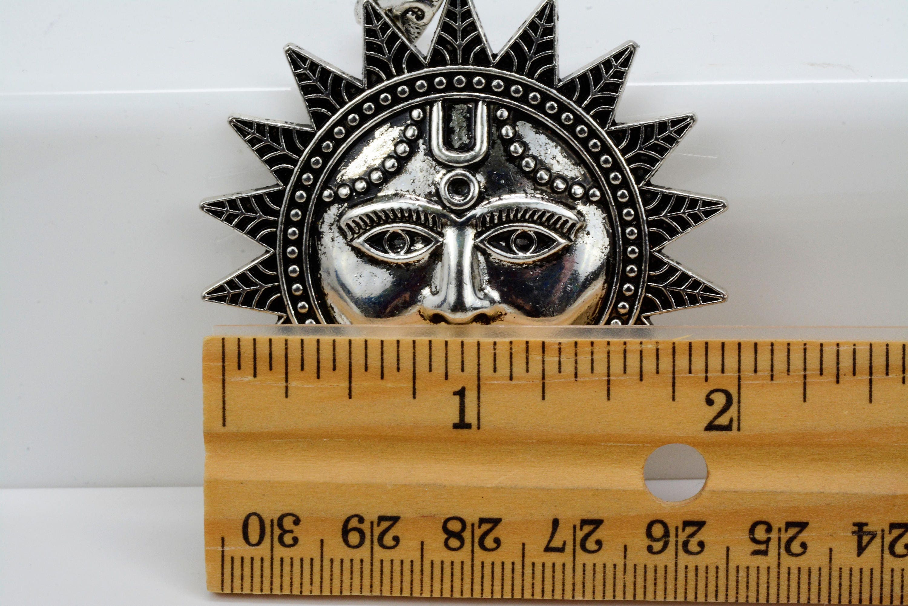 Sun Face Pendant Large Sun Pendant Radiating Sun Pendant - Etsy