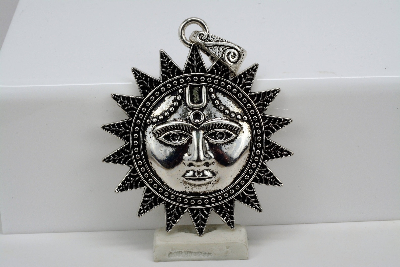 Sun Face Pendant Large Sun Pendant Radiating Sun Pendant - Etsy