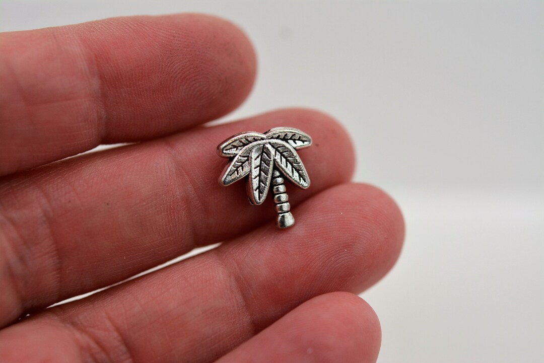 Palm Tree Spacer Bead, Coconut Tree Spacer Bead, Tropical Tree Spacer ...
