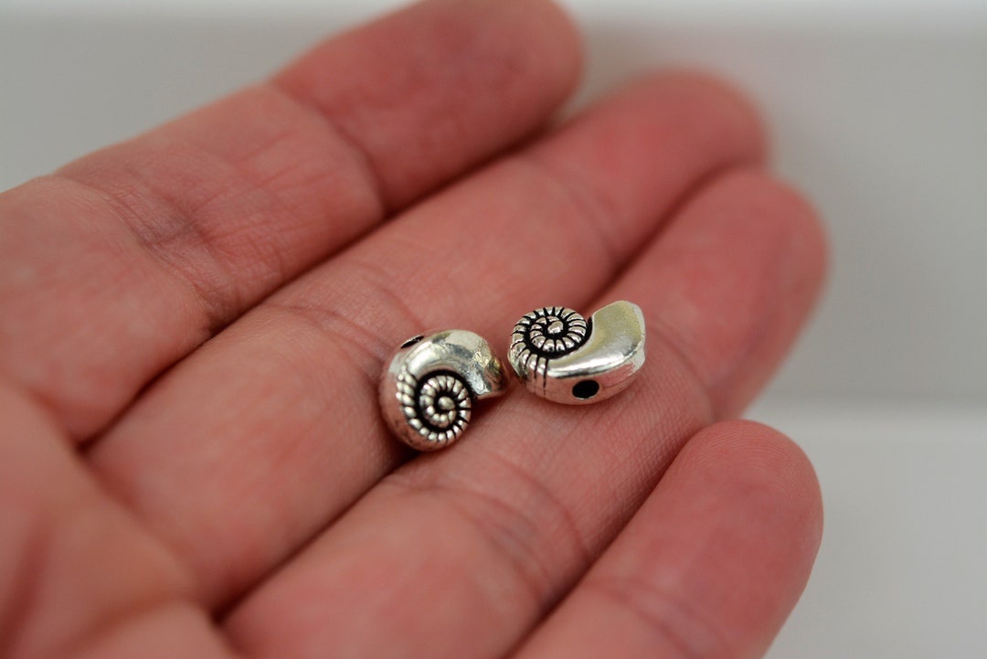 Shell Bead, Sea Shell Bead, Ocean Bead, Beach Bead, Set of 10 Shell ...