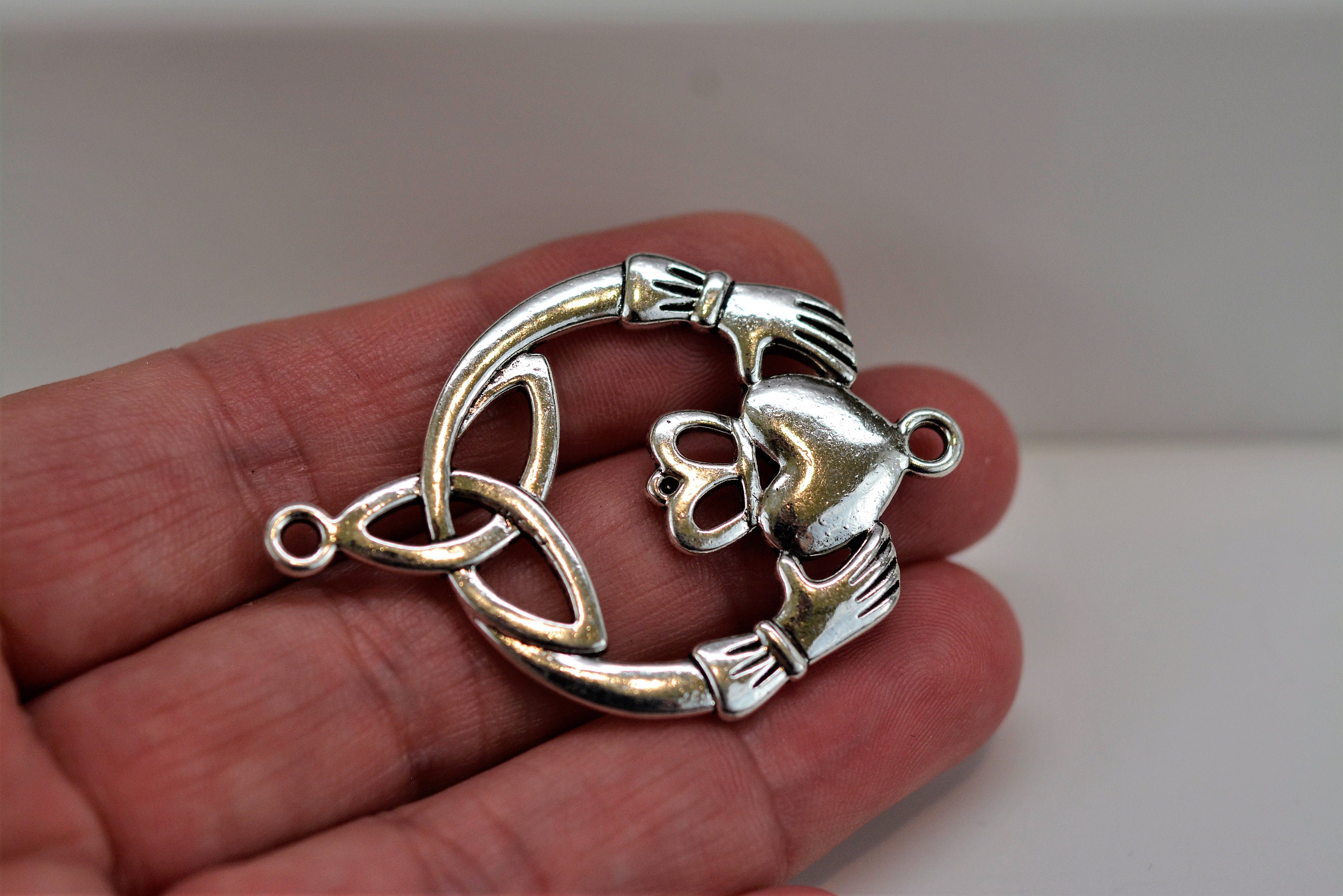 Irish Heart Connector Claddagh Heart Connector Irish - Etsy