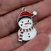 Snowman Charm, Snow Man Charm, Christmas Charm, Holiday Charm, Winter ...