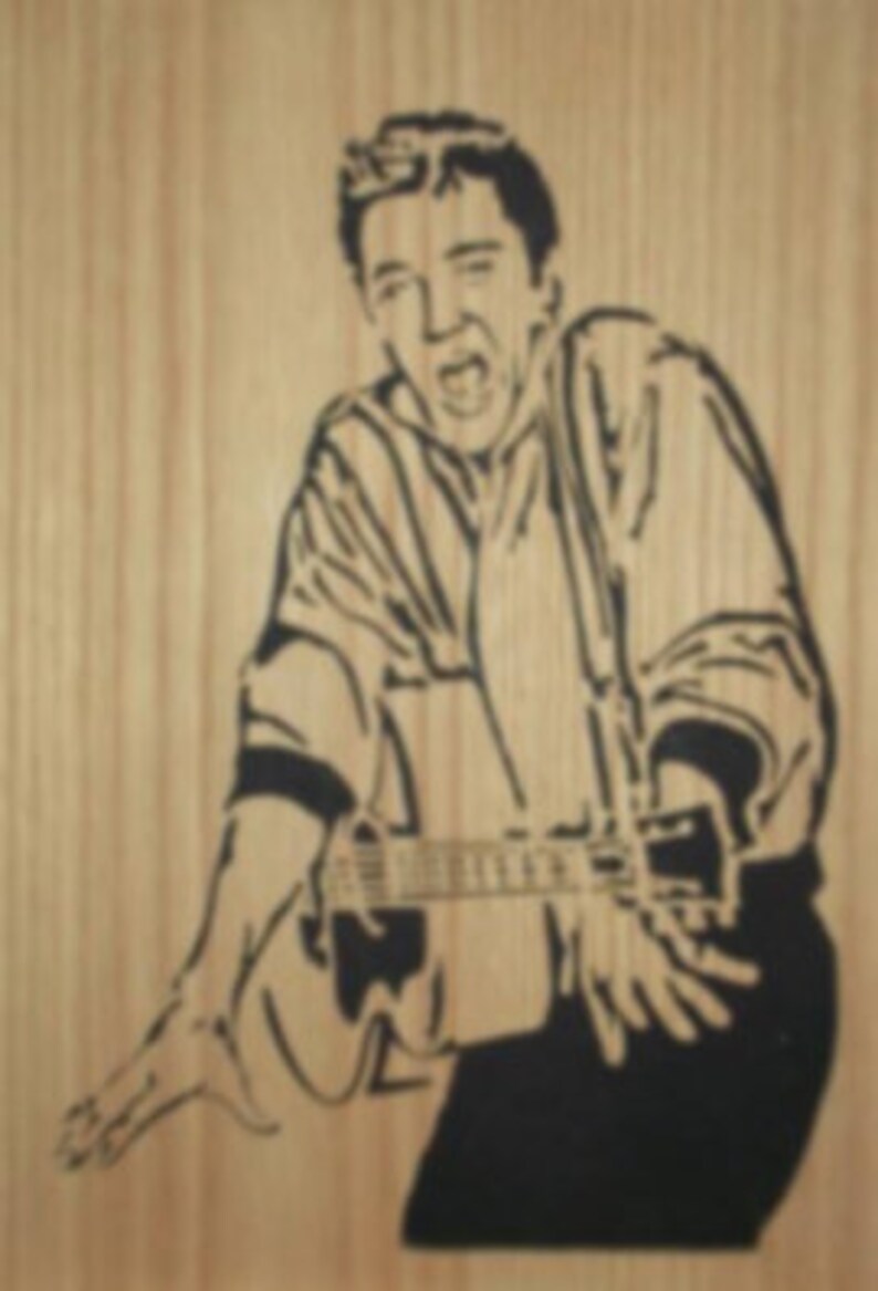 Elvis - Scroll Saw Pattern - Stencil - Template - Etsy