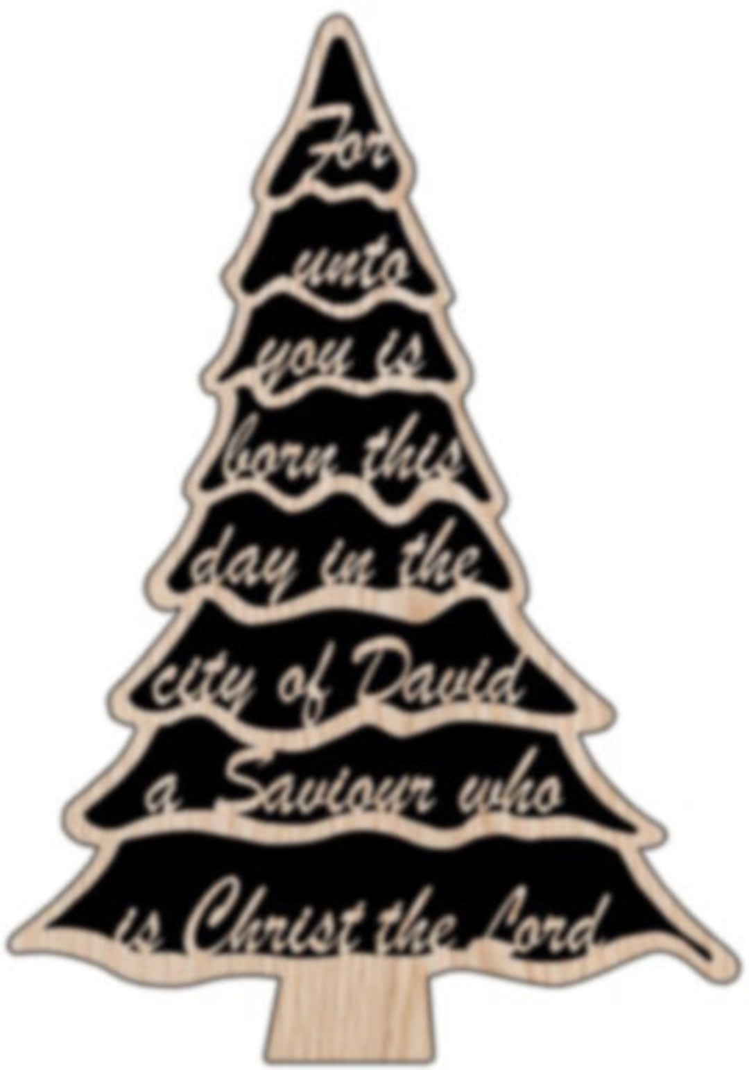 Christmas Tree - Scroll Saw Pattern - Stencil - Template - Etsy