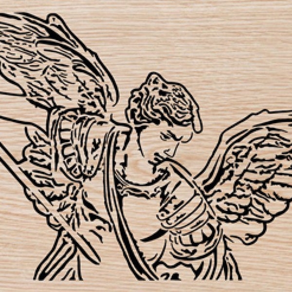 St. Michael Stencil - Etsy