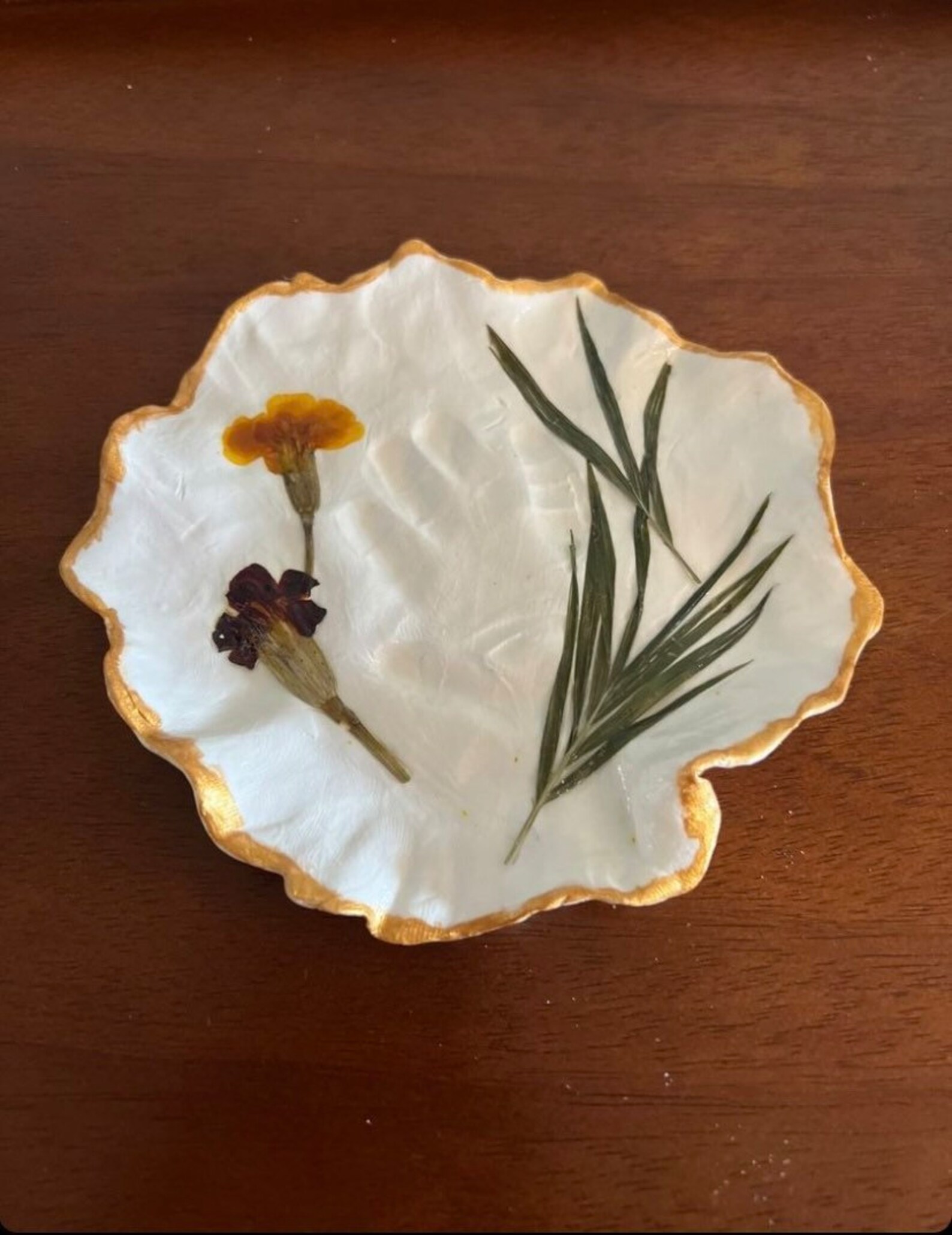 DIY Pressed Flower Clay Ring Dish Craft Kit - Etsy