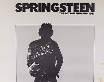 Bruce Springsteen Bottom Line Poster - Etsy