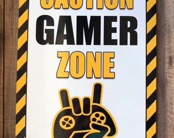 Gamer sign | Etsy