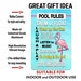 Pool Rules Swimming Pool Sign, Pink Flamingo Decor, Outdoor Pool Yard ...