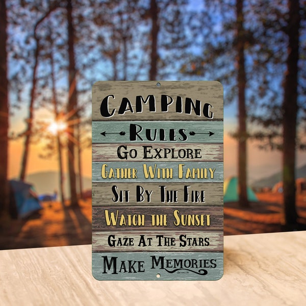 Camping Rules - Etsy