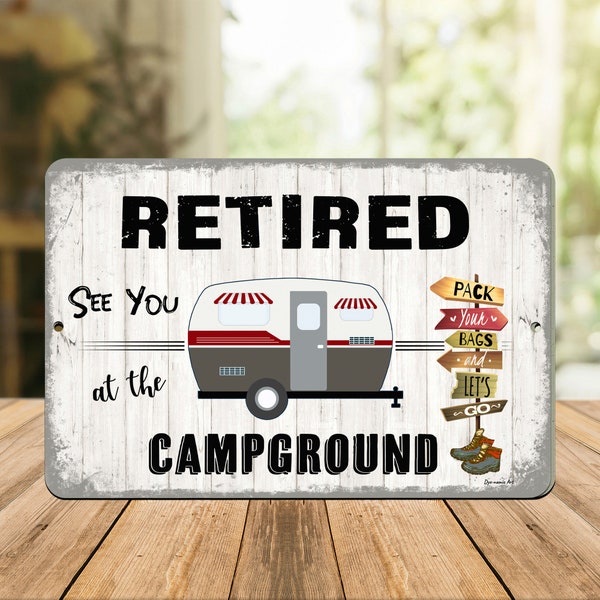 Metal Retirement Sign - Etsy