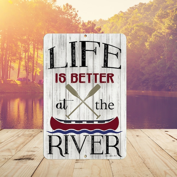 River Sign - Etsy