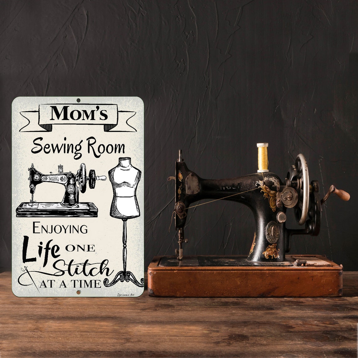 Custom Sewing Sign | Personalized Craft Room Decor | Seamstress Gift ...
