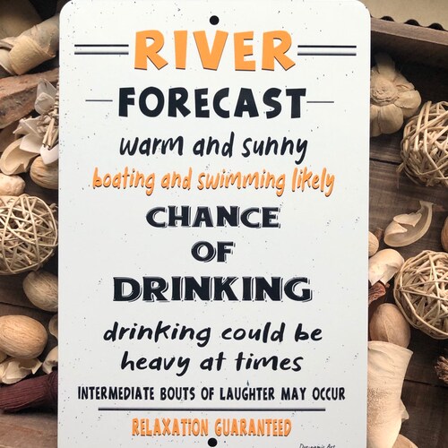 River Forecast Metal Sign Wall Decor for Vacation Home - Etsy