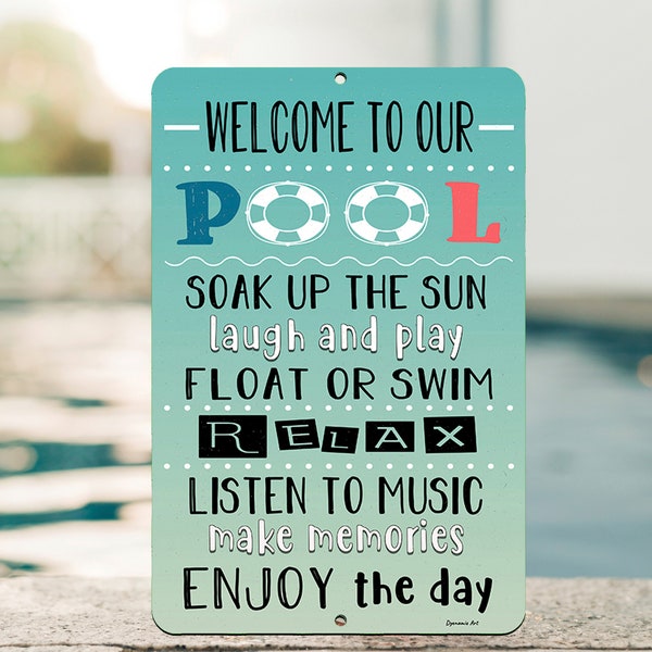 Swimming Pool Signs - Etsy