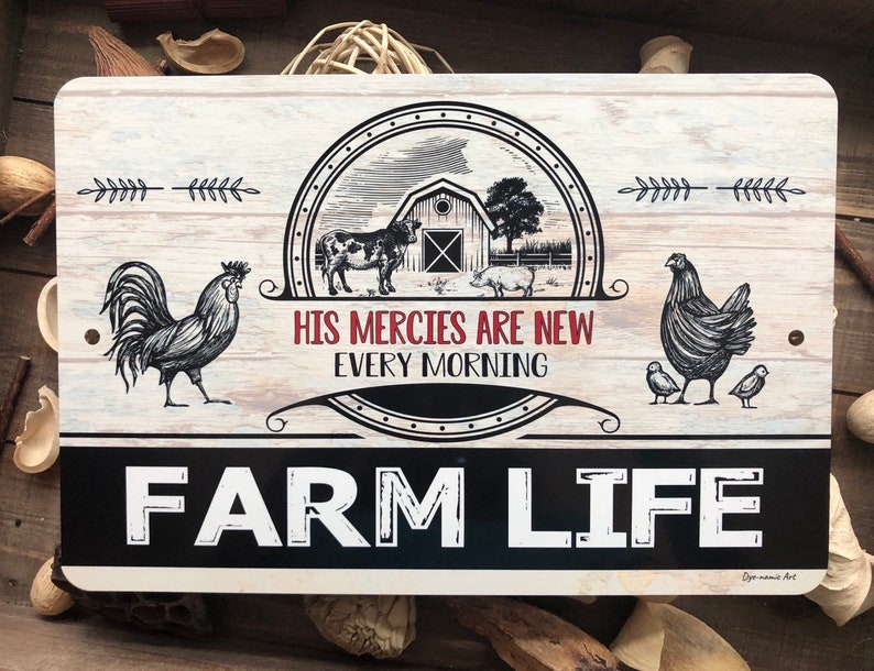 Farm Life Sign Farm Sign Home Decor Farmhouse Decor - Etsy