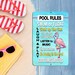 Pool Rules Swimming Pool Sign, Pink Flamingo Decor, Outdoor Pool Yard ...