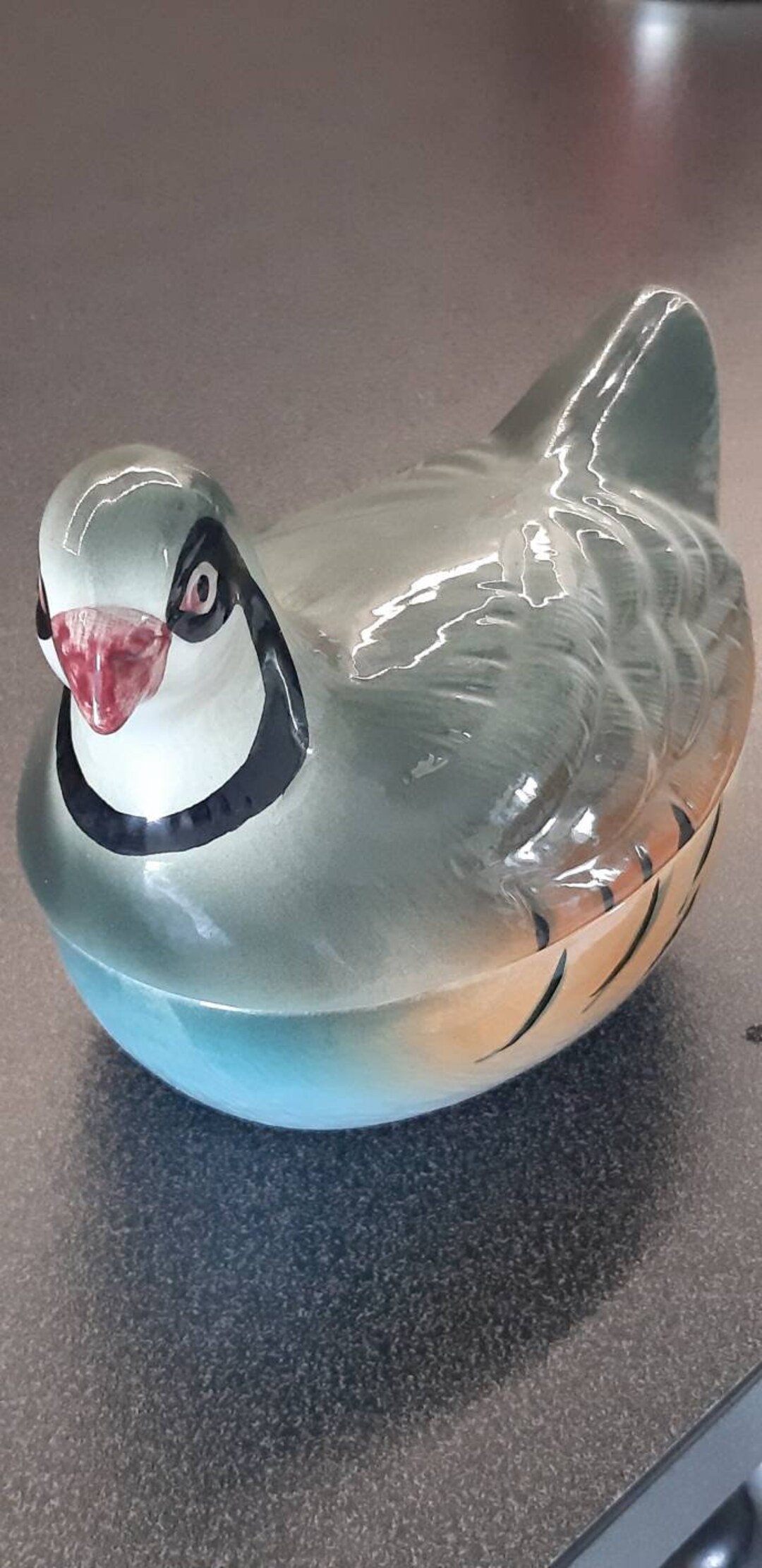 Vintage French Michel Caugant Partridge Terrine Ceramic - Etsy