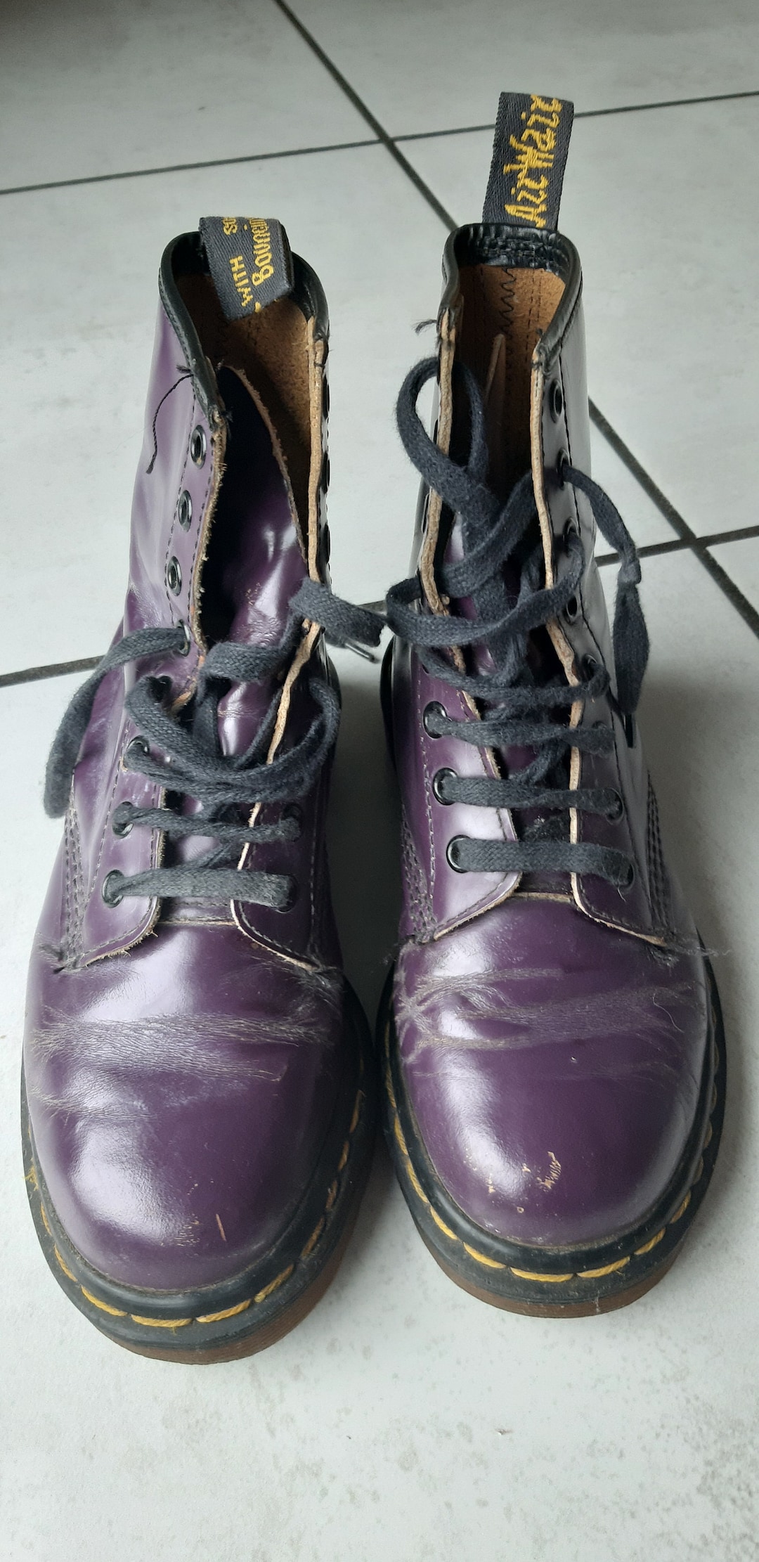 Purple Dr Martens Boots Female Uk Size 3.5 (EU 36) - Etsy